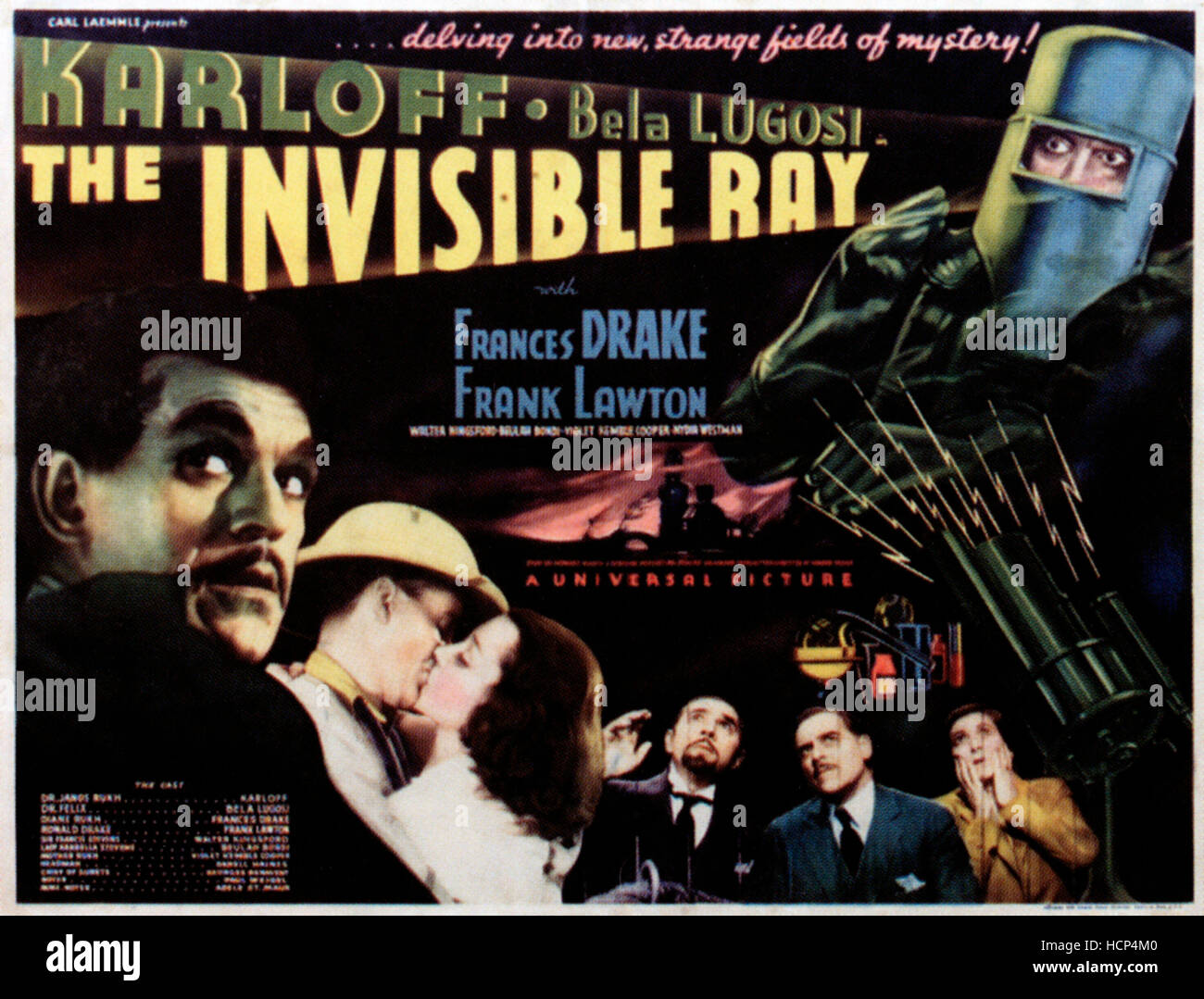 THE INVISIBLE RAY, Boris Karloff, Bela Lugosi, 1936 Stock Photo - Alamy