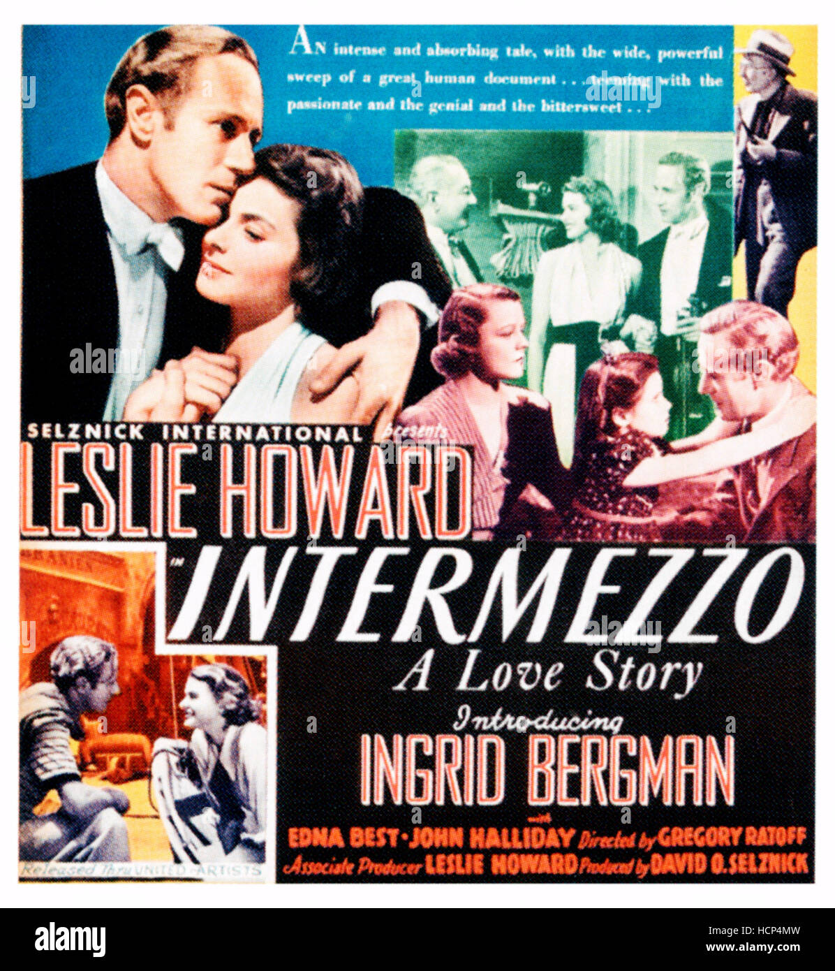 INTERMEZZO, foreground l-r: Leslie Howard, Ingrid Bergman, Ingrid ...