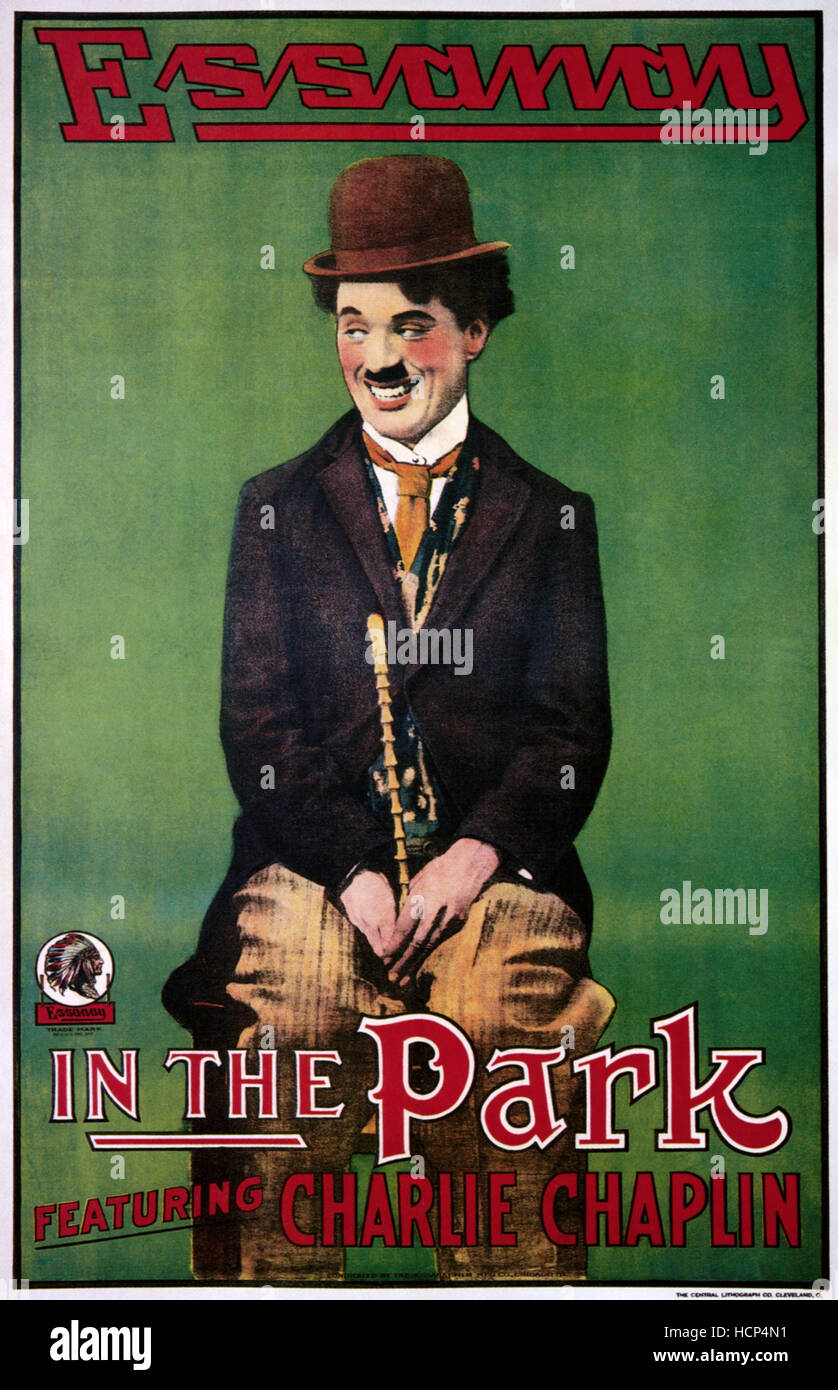 IN THE PARK, Charlie Chaplin, 1915 Stock Photo - Alamy