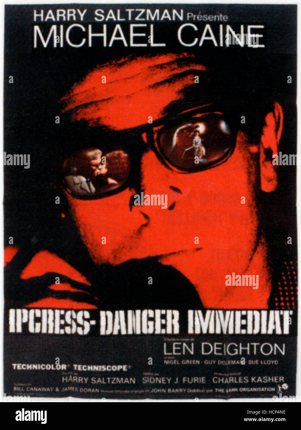 THE IPCRESS FILE (aka DANGER IMMEDIAT), Michael Caine on French poster ...