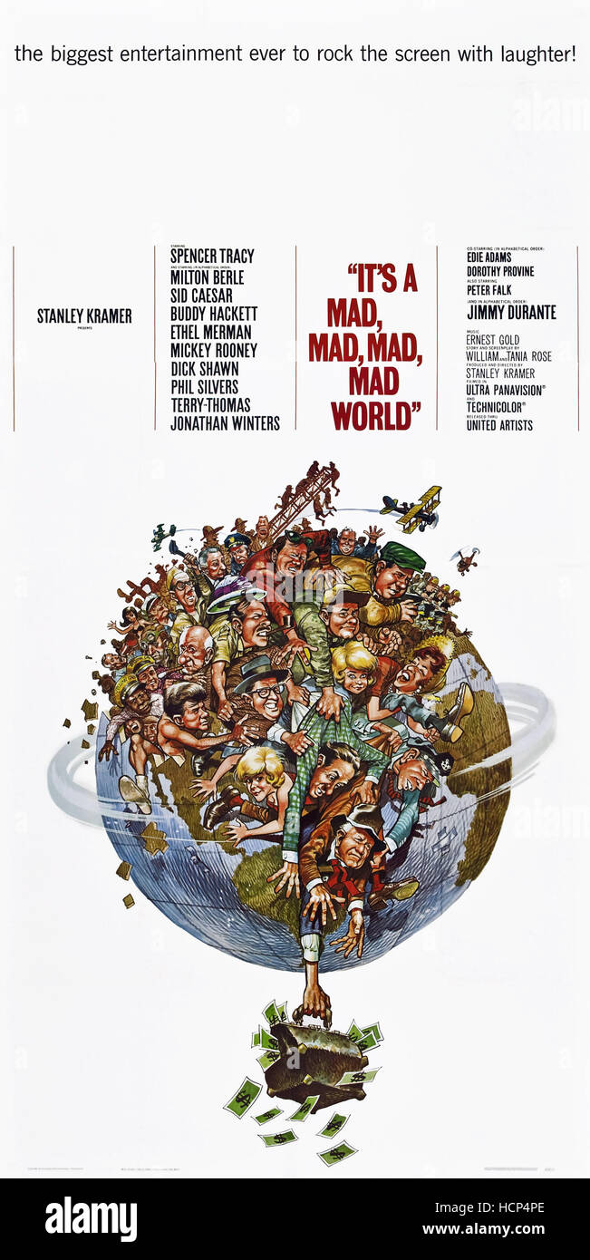 IT'S A MAD MAD MAD MAD WORLD, US poster art, 1963 Stock Photo - Alamy