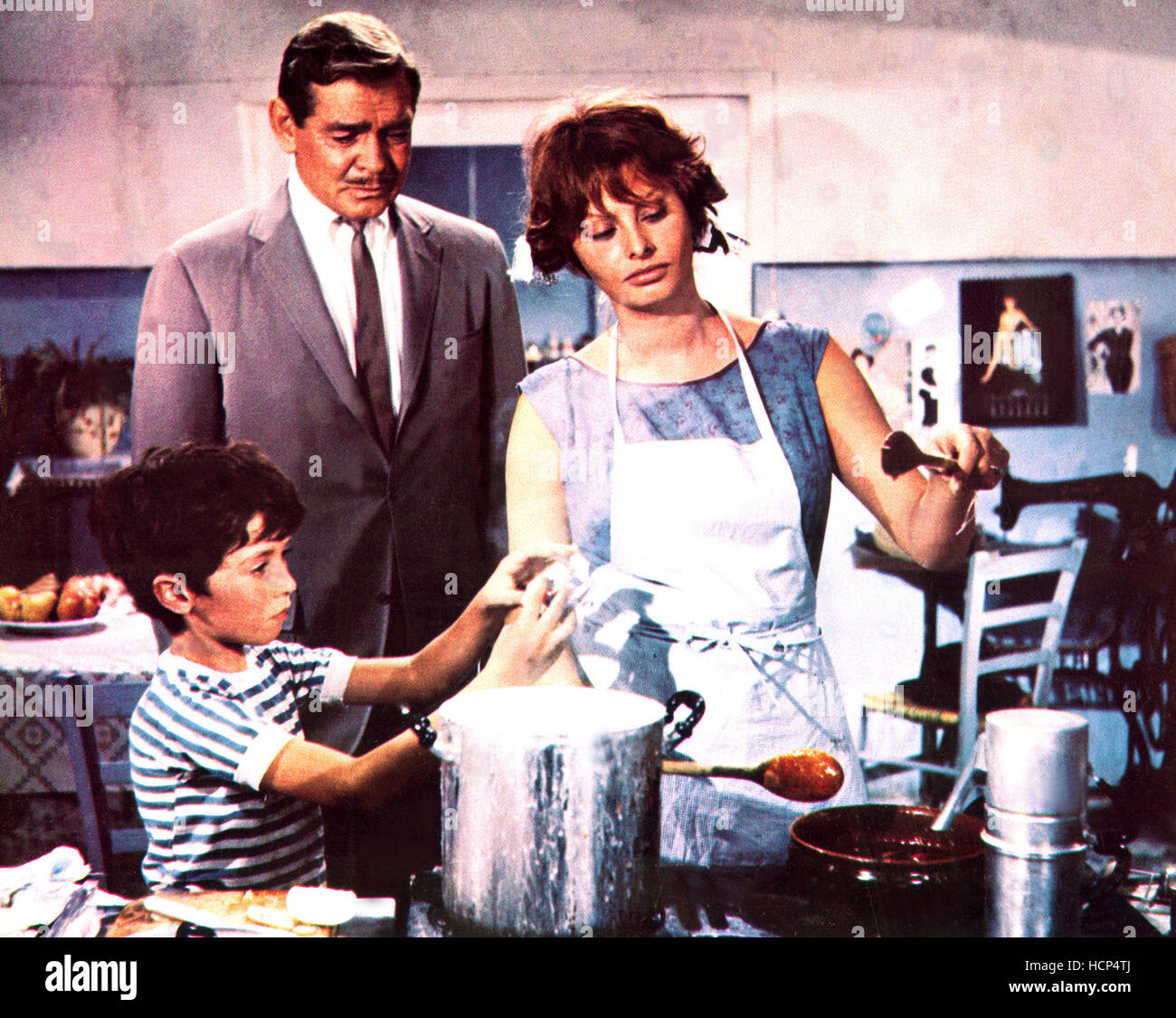 IT STARTED IN NAPLES, Marietto, Clark Gable, Sophia Loren, 1960 Stock ...