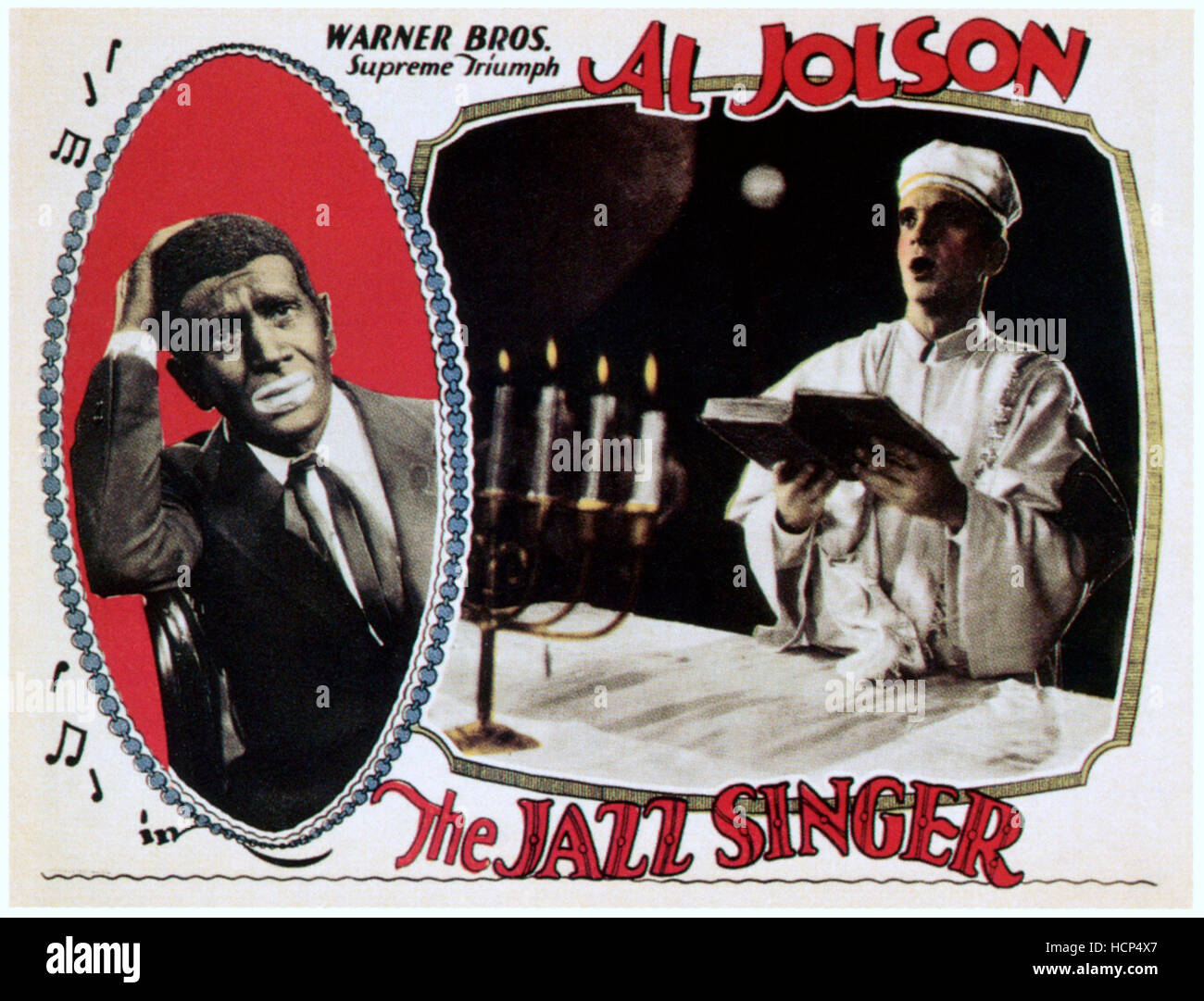 THE JAZZ SINGER, left and right: Al Jolson, 1927 Stock Photo - Alamy
