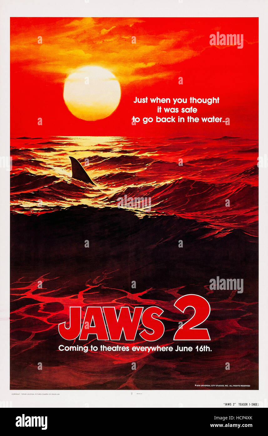 JAWS 2, U.S. advance poster, 1978 Stock Photo - Alamy
