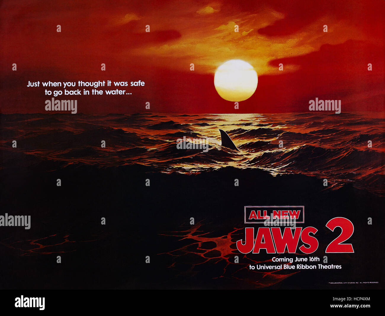 JAWS 2, subway poster art, 1978. © Universal/courtesy Everett ...