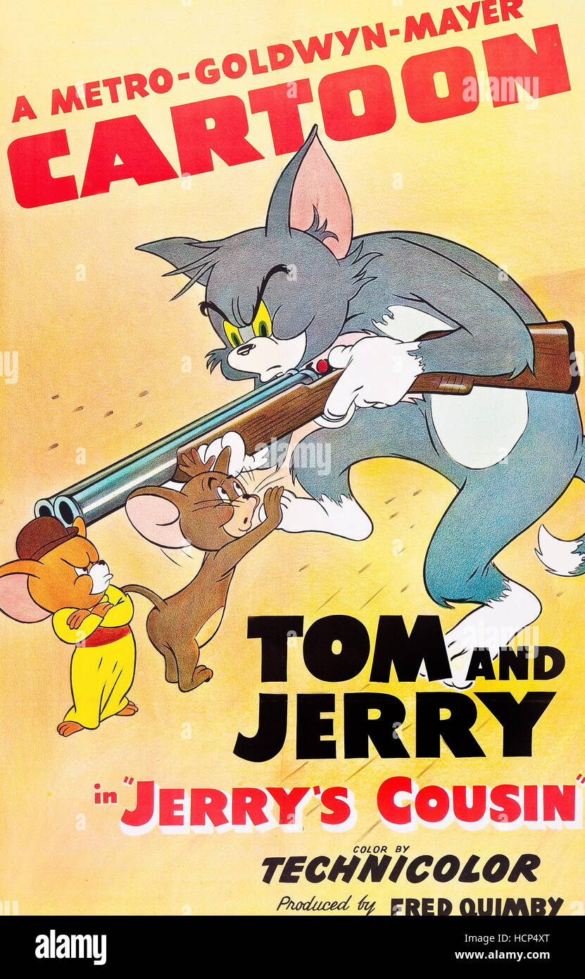 JERRY'S COUSIN, from left: Muscles, Jerry the Mouse, Tom the Cat, 1951 ...