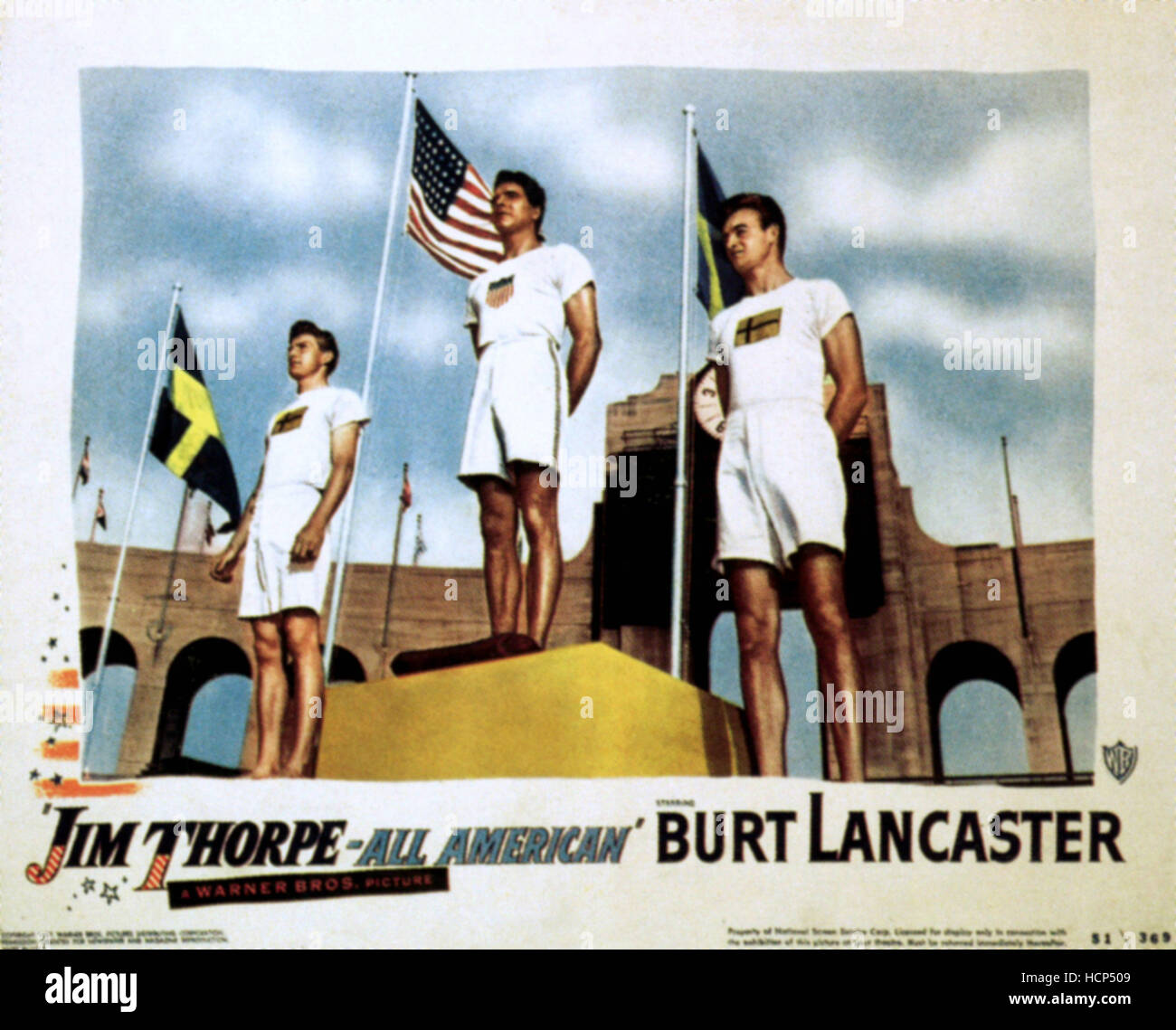 JIM THORPE - ALL-AMERICAN, center: Burt Lancaster, 1951 Stock Photo - Alamy
