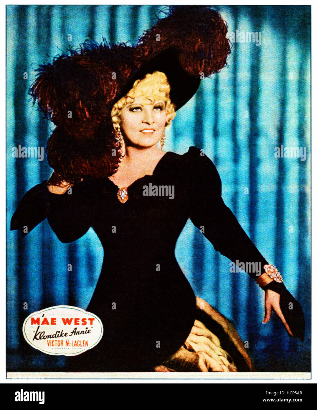 KLONDIKE ANNIE, Mae West on jumbo lobbycard, 1936 Stock Photo - Alamy