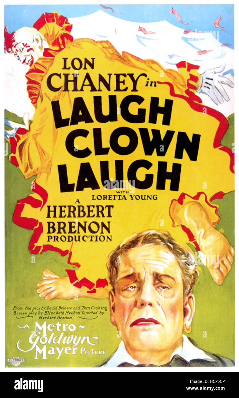 LAUGH, CLOWN, LAUGH, Lon Chaney, 1928 Stock Photo - Alamy