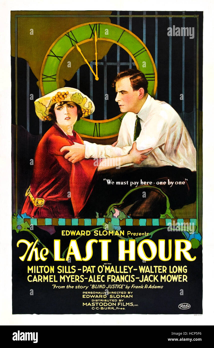THE LAST HOUR, poster art, 1923 Stock Photo - Alamy