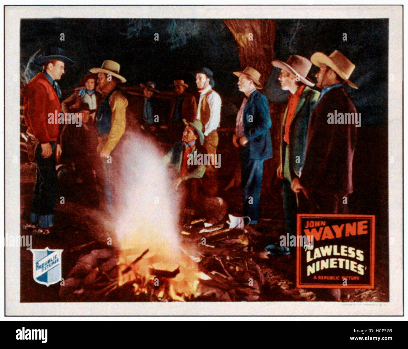 THE LAWLESS NINETIES, far left: John Wayne, 1936 Stock Photo - Alamy