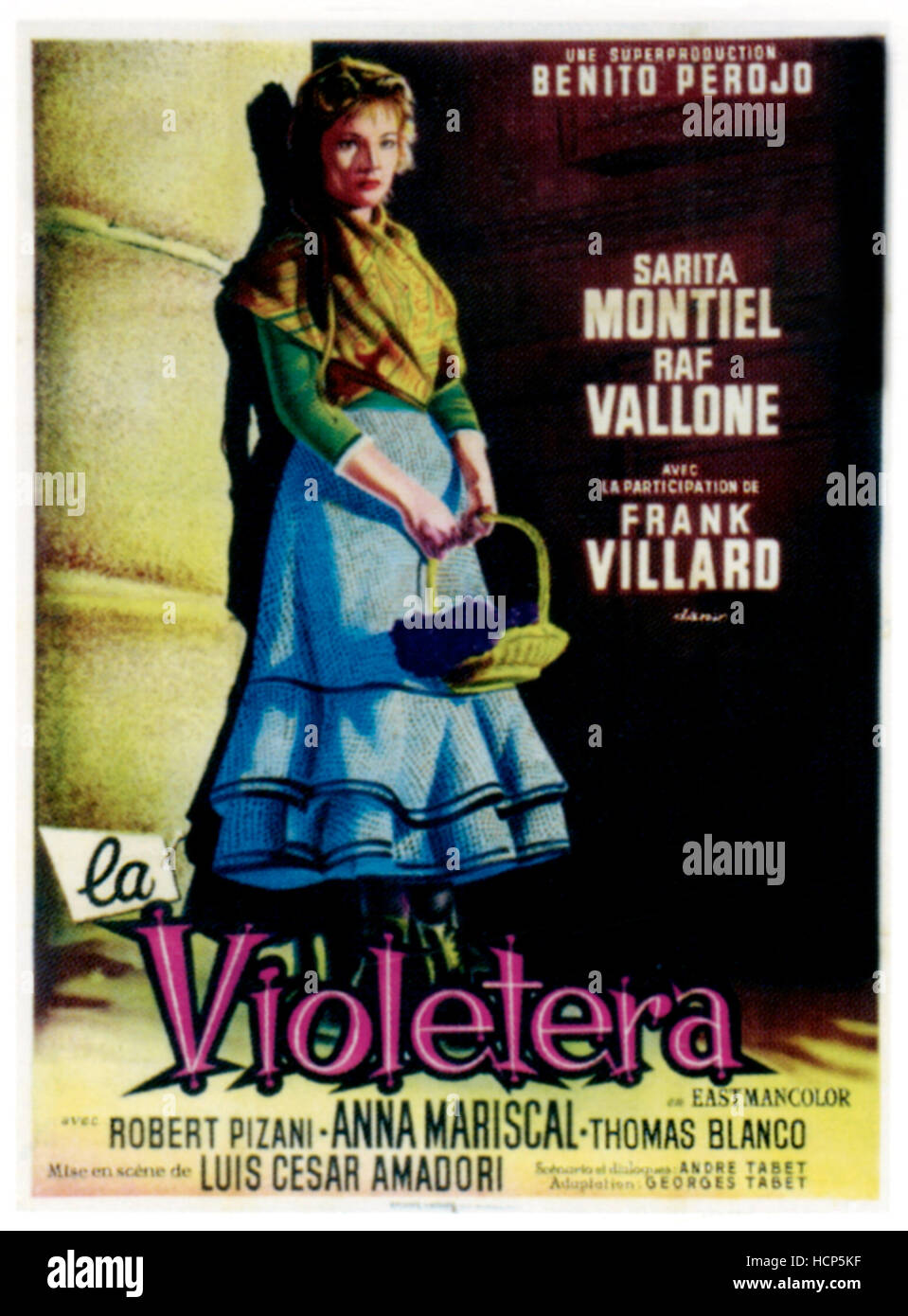 LA VIOLETERA, Sarita Montiel (aka Sara Montiel) on Spanish poster art ...