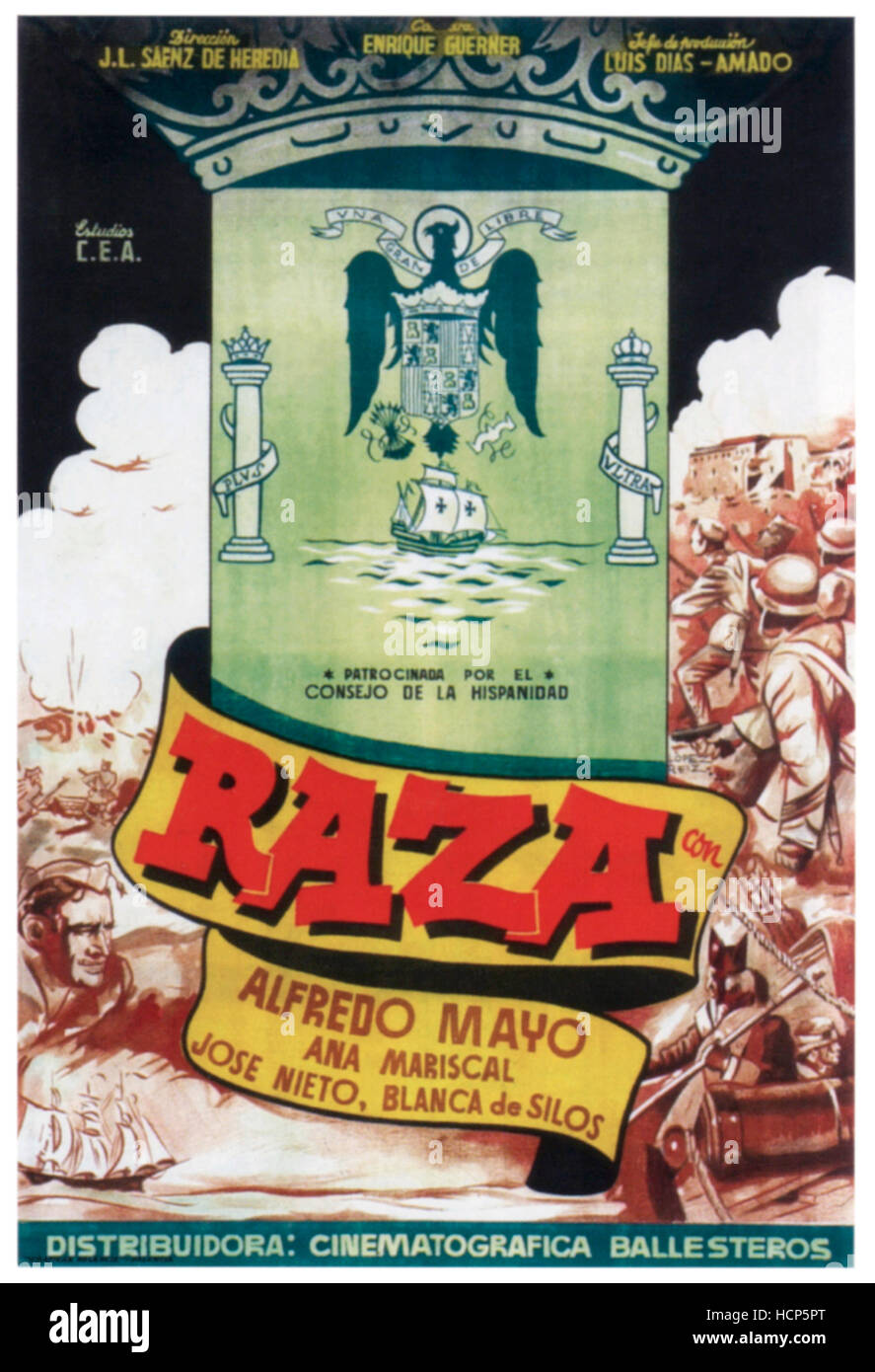 RAZA, Spanish poster art, 1942 Stock Photo - Alamy
