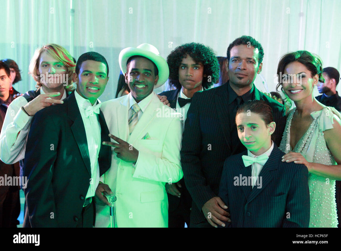 WE THE PARTY, from left: Ryan Vigil, Mandela Van Peebles, Patrick Cage ...