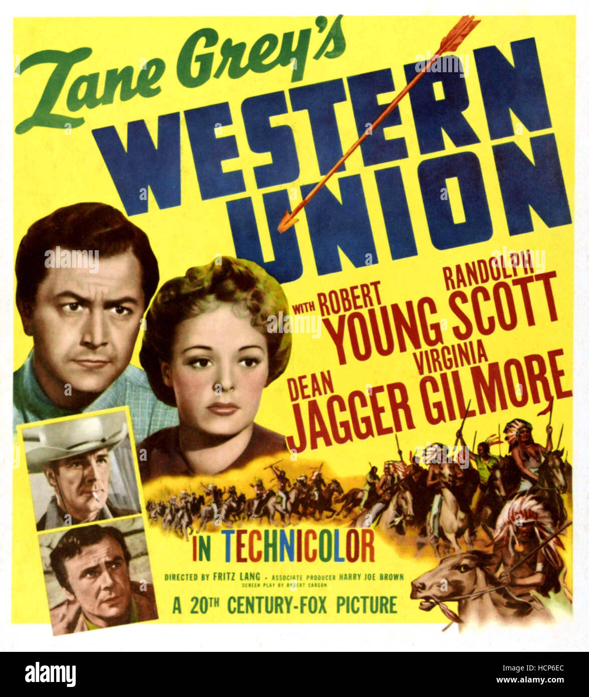 WESTERN UNION, top left from left: Robert Young, Virginia Gilmore, bottom left from top ...