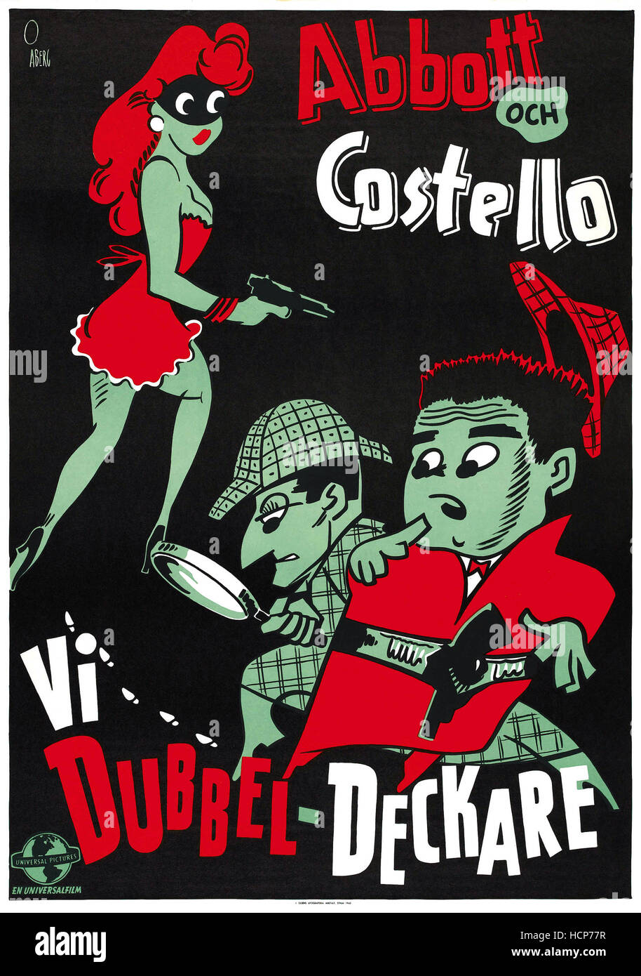 WHO DONE IR?, (aka VI DUBBEL DECKARE), Swedish poster, bottom from left ...