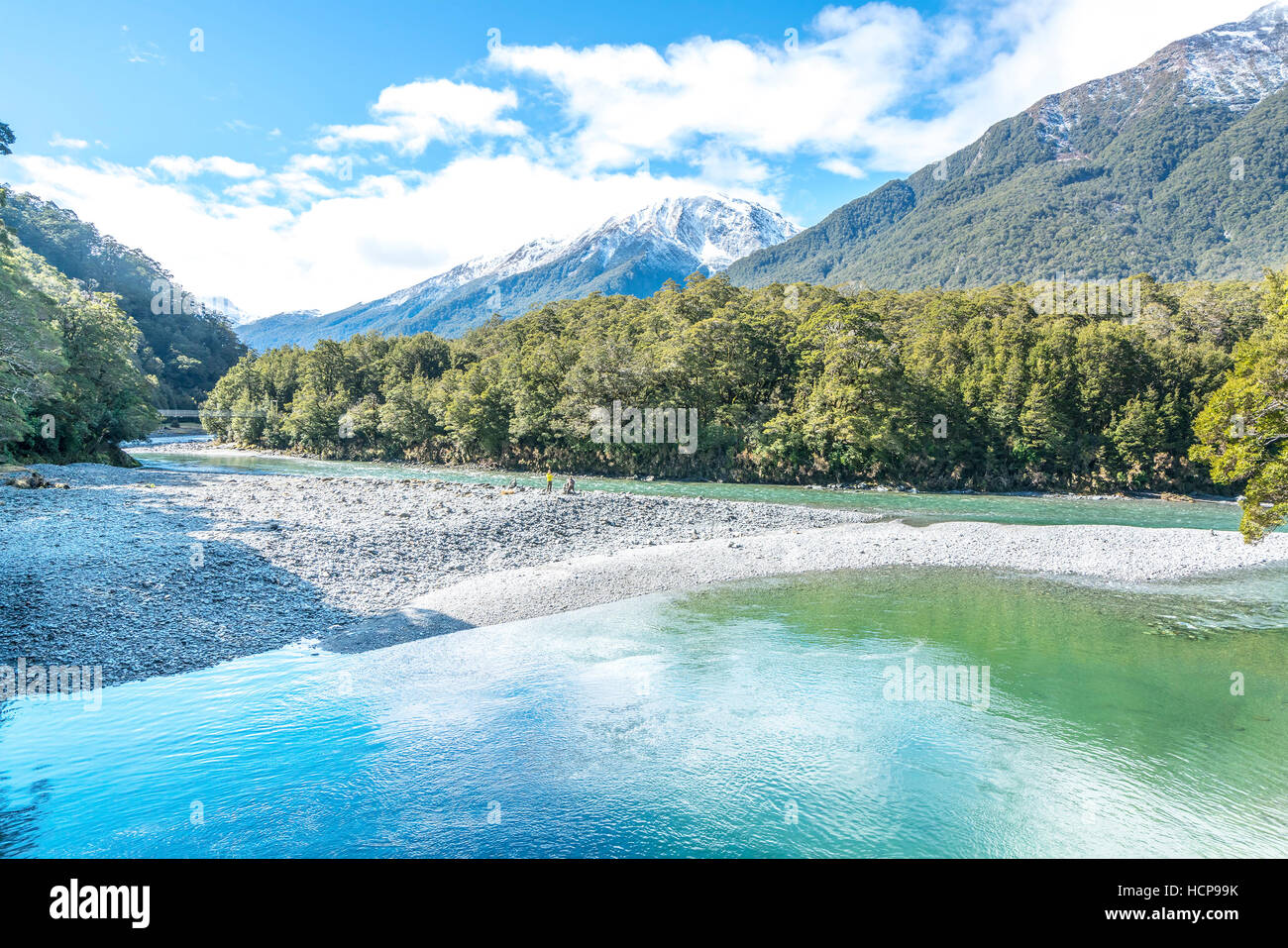 Blue pool river at Queentown, New Zealand Stock Photo - Alamy