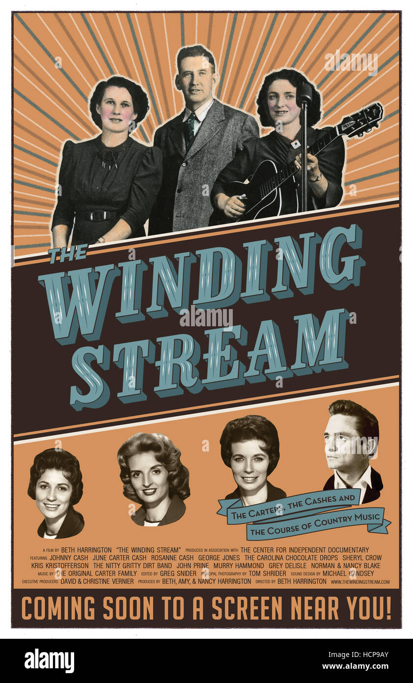 THE WINDING STREAM, poster, top, from left: Sara Carter, A. P. Carter ...
