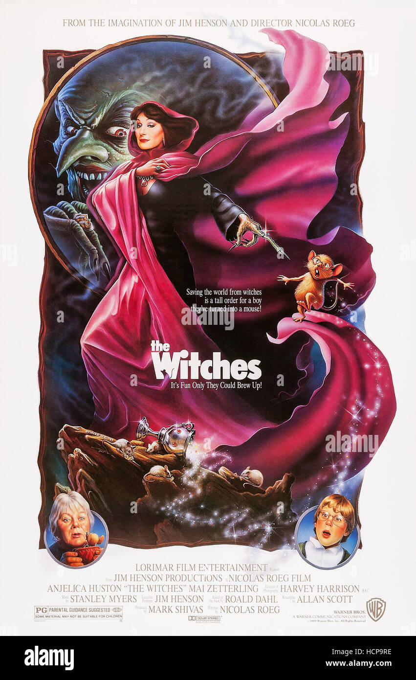 THE WITCHES, center: Anjelica Huston, bottom l-r: Mai Zetterling, Jasen ...