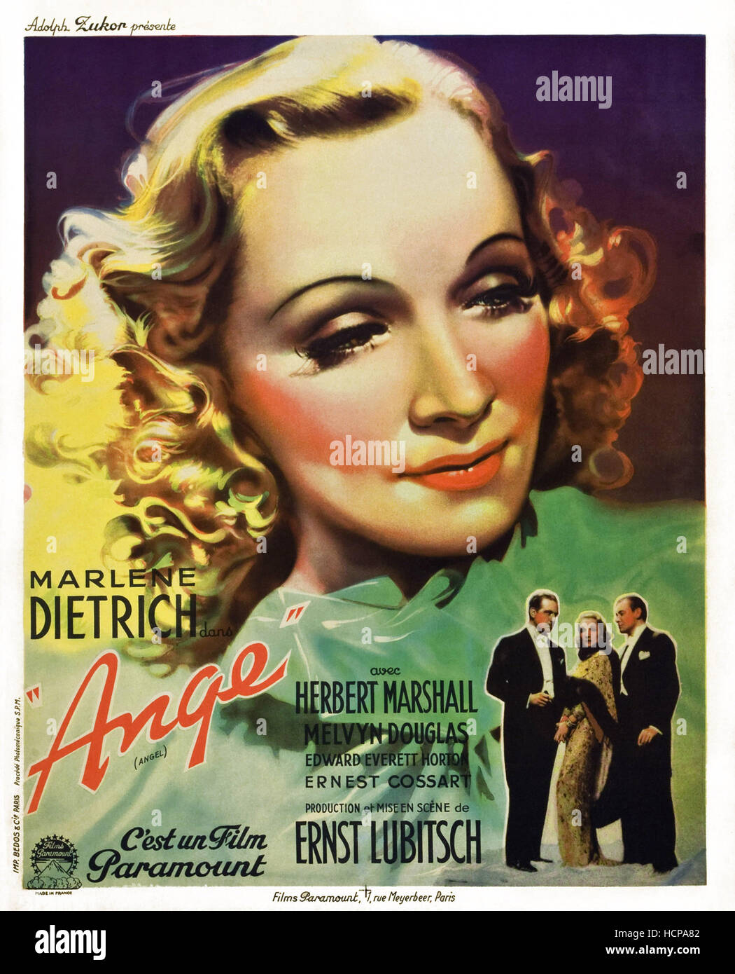 ANGEL (aka ANGE), top: Marlene Dietrich, bottom from left: Melvyn ...