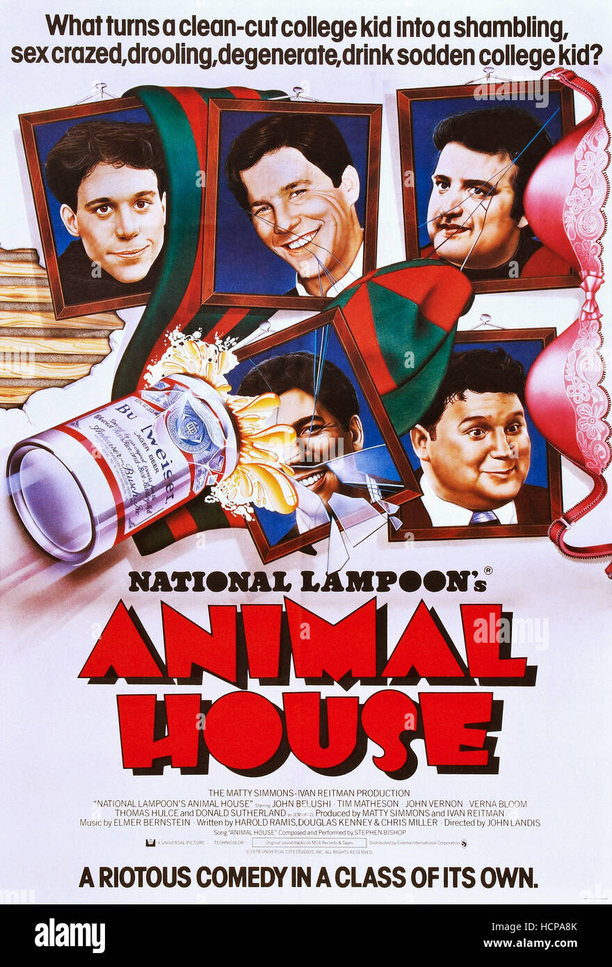 ANIMAL HOUSE (aka NATIONAL LAMPOON'S ANIMAL HOUSE), top from left: Tom ...