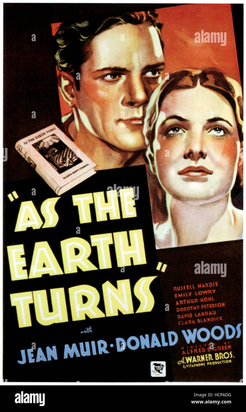 AS THE EARTH TURNS, from left: Donald Woods, Jean Muir, 1934 Stock ...
