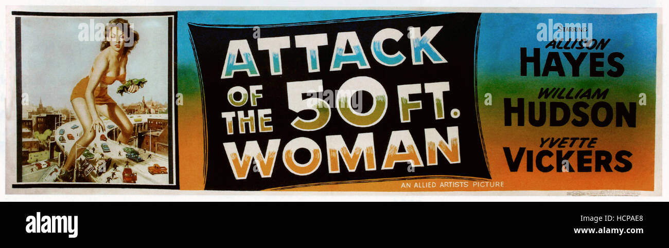 ATTACK OF THE 50 FOOT WOMAN, Allison Hayes, 1958 Stock Photo - Alamy