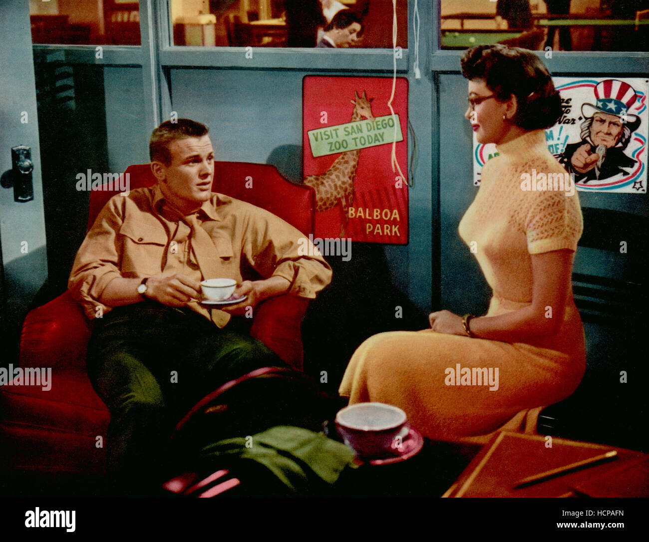 BATTLE CRY, Tab Hunter, Dorothy Malone, 1955 Stock Photo - Alamy