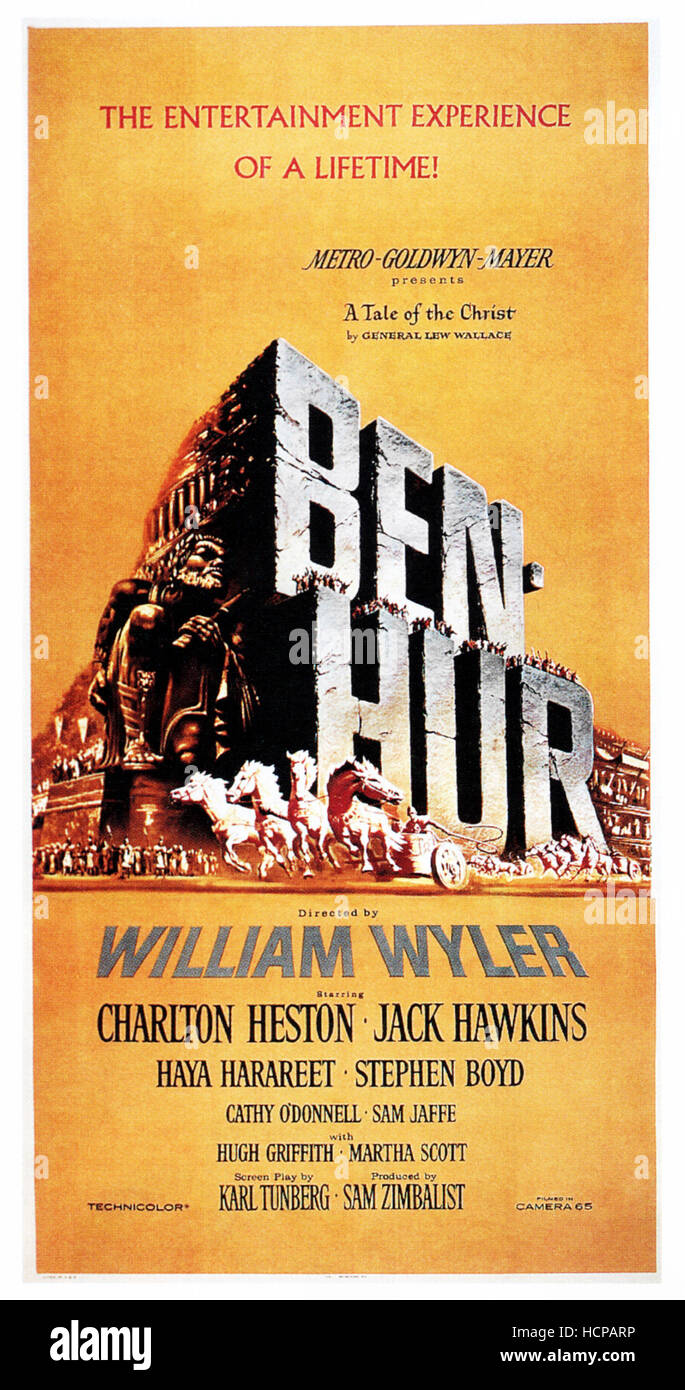 BEN-HUR, poster art, 1959 Stock Photo - Alamy