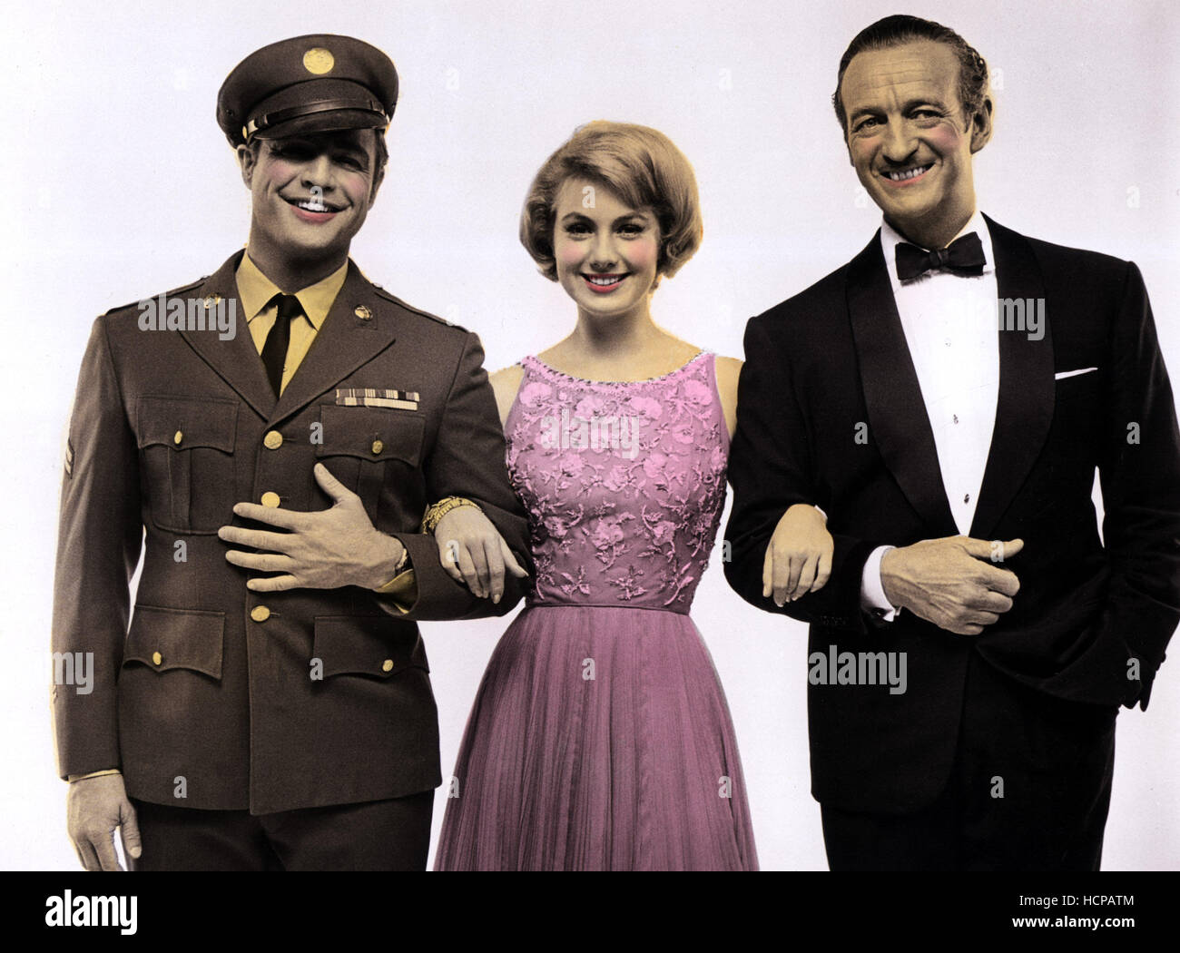 BEDTIME STORY, Marlon Brando, Shirley Jones, David Niven, 1964 Stock ...