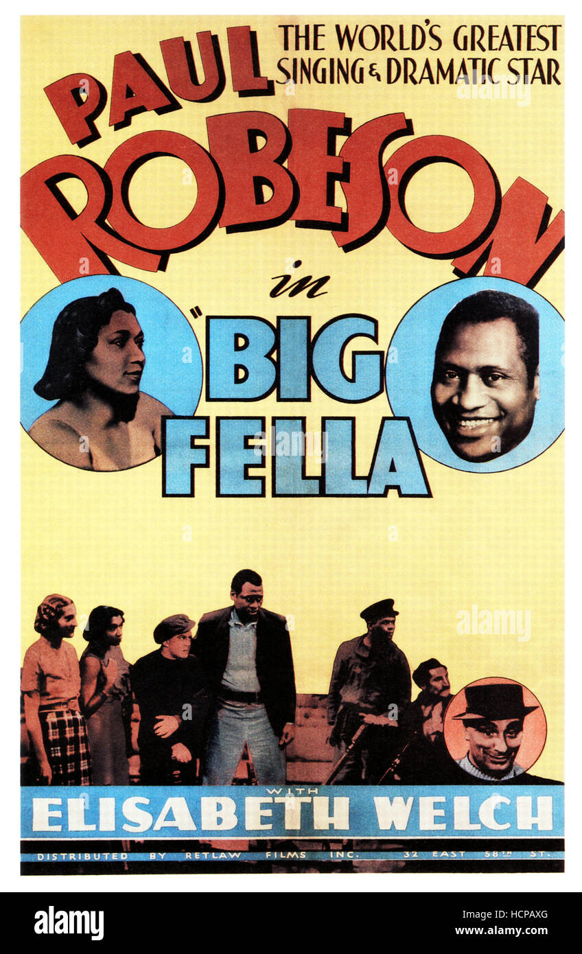 BIG FELLA, top right: Paul Roebeson, 1937 Stock Photo - Alamy