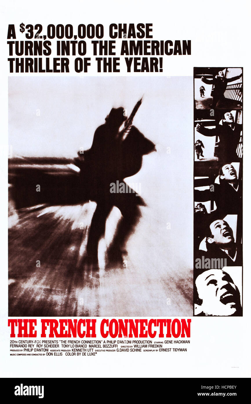 THE FRENCH CONNECTION, US poster art, 1971. TM and Copyright ©20th ...