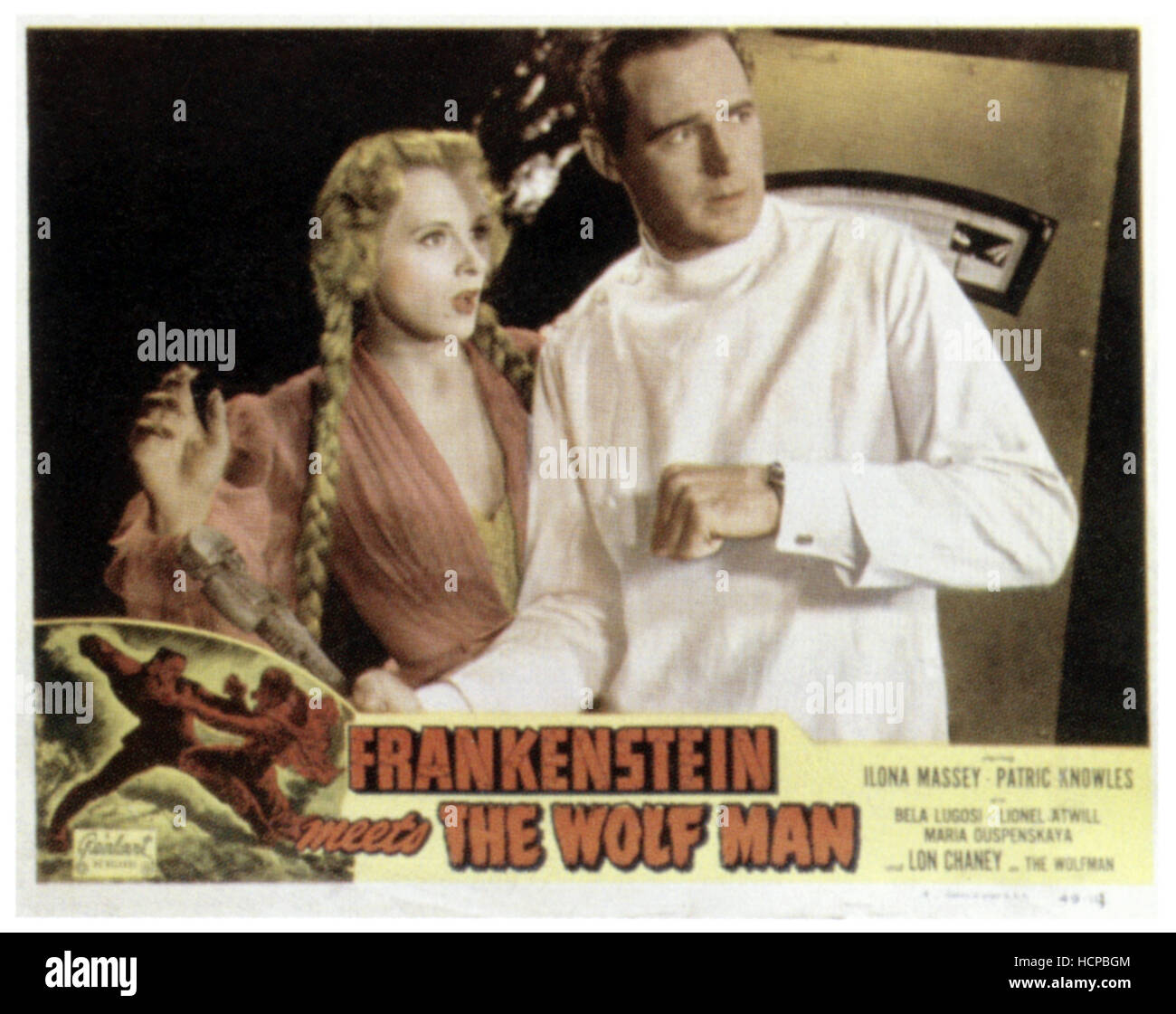 FRANKENSTEIN MEETS THE WOLF MAN, from left: Ilona Massey, Patric ...