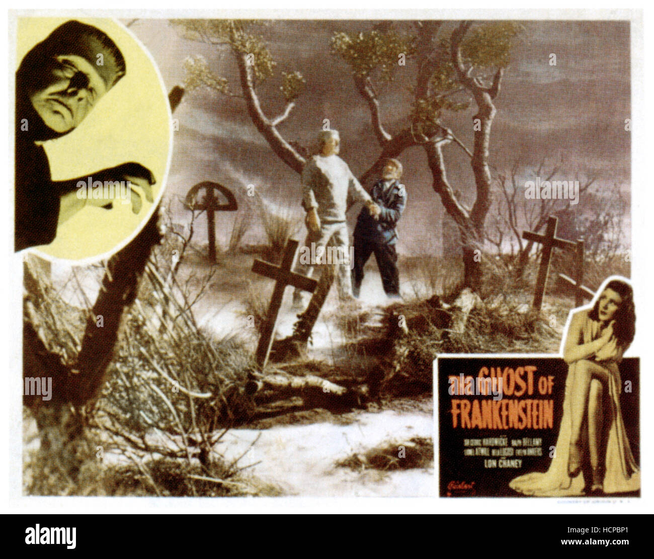 THE GHOST OF FRANKENSTEIN, from left: Lon Chaney Jr., Lon Chaney Jr ...