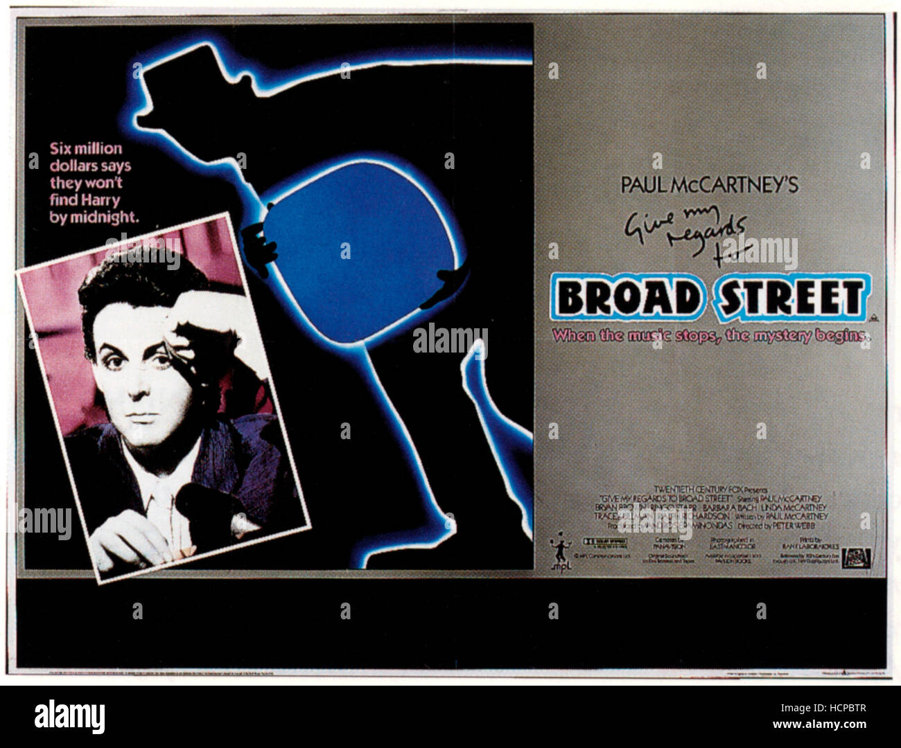GIVE MY REGARDS TO BROAD STREET, Paul McCartney, 1984, TM and Copyright ...