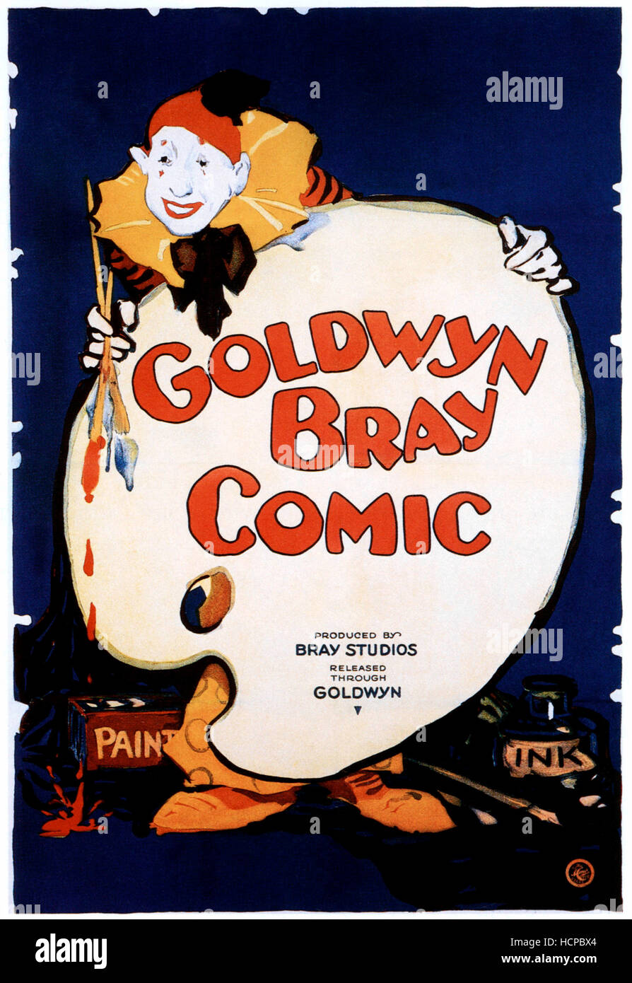 GOLDWYN BRAY COMIC, promotional poster art, 1919 Stock Photo - Alamy