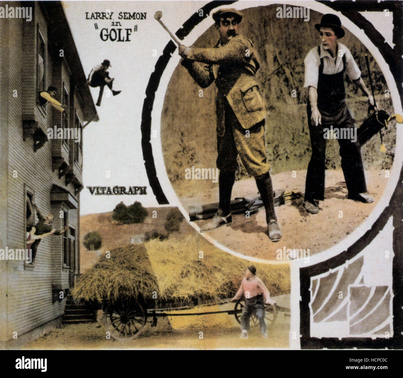 GOLF, top right: Larry Semon, 1922 Stock Photo - Alamy