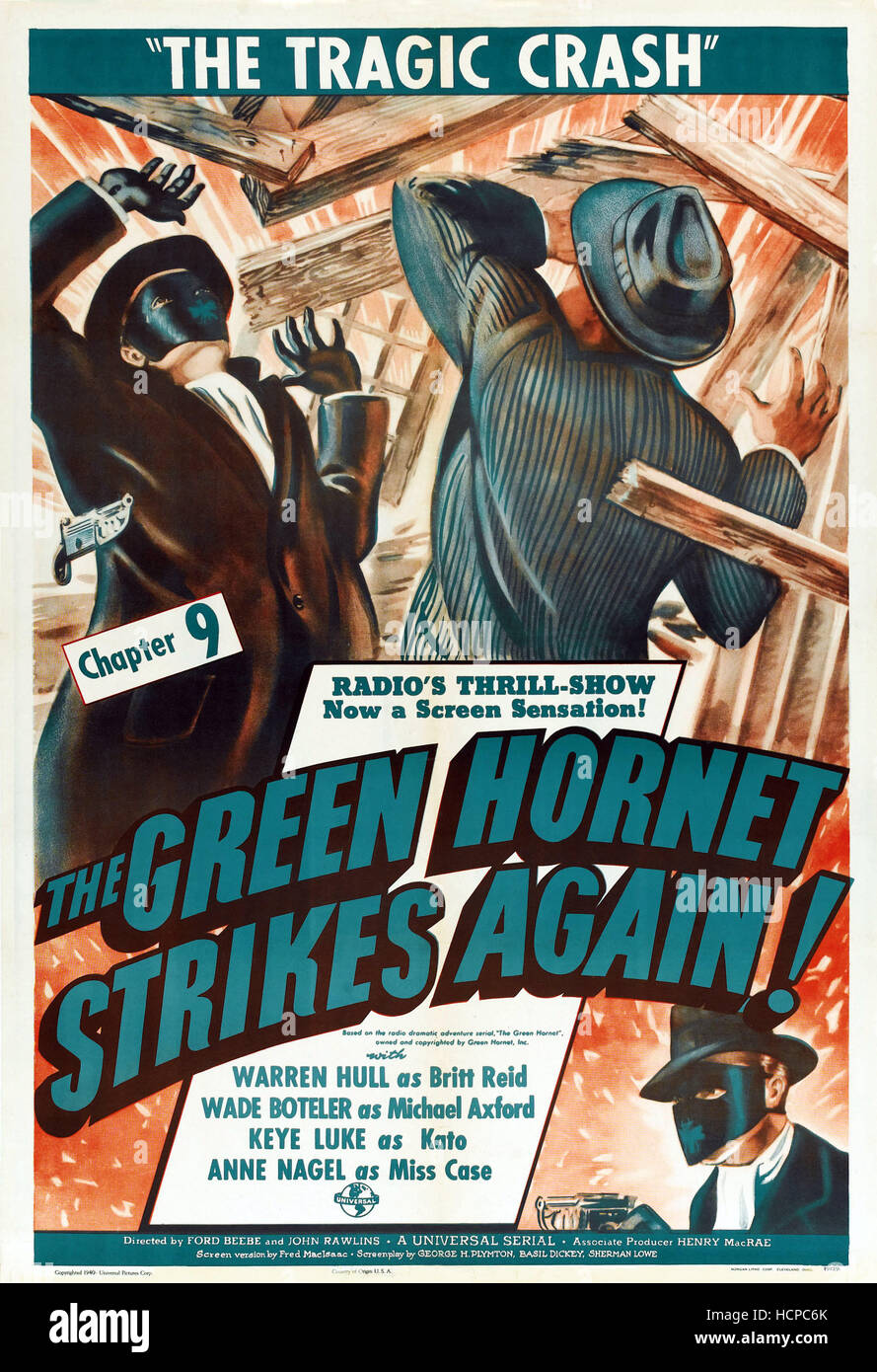 THE GREEN HORNET STRIKES AGAIN!, top left and bottom right: Warren Hull ...