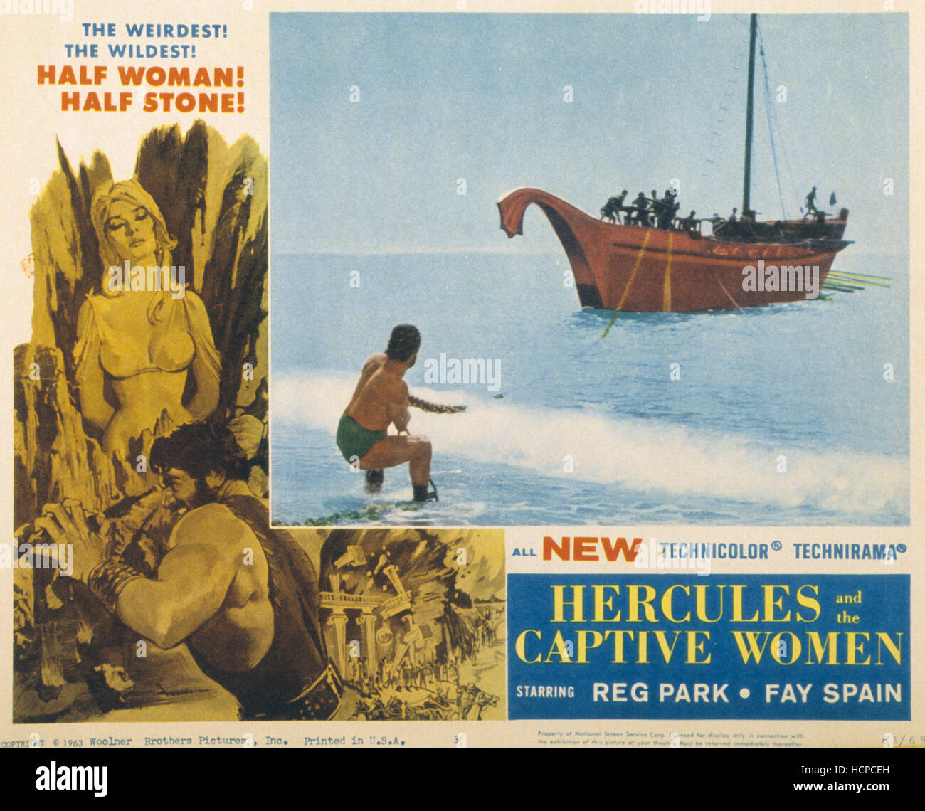 HERCULES AND THE CAPTIVE WOMEN, Reg Park, 1961 Stock Photo - Alamy