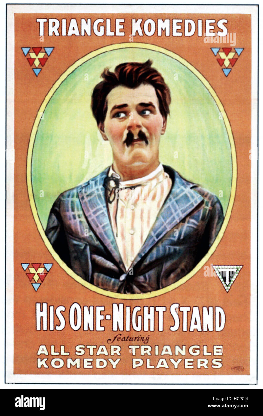 HIS ONE NIGHT STAND, Harry McCoy, 1917 Stock Photo - Alamy