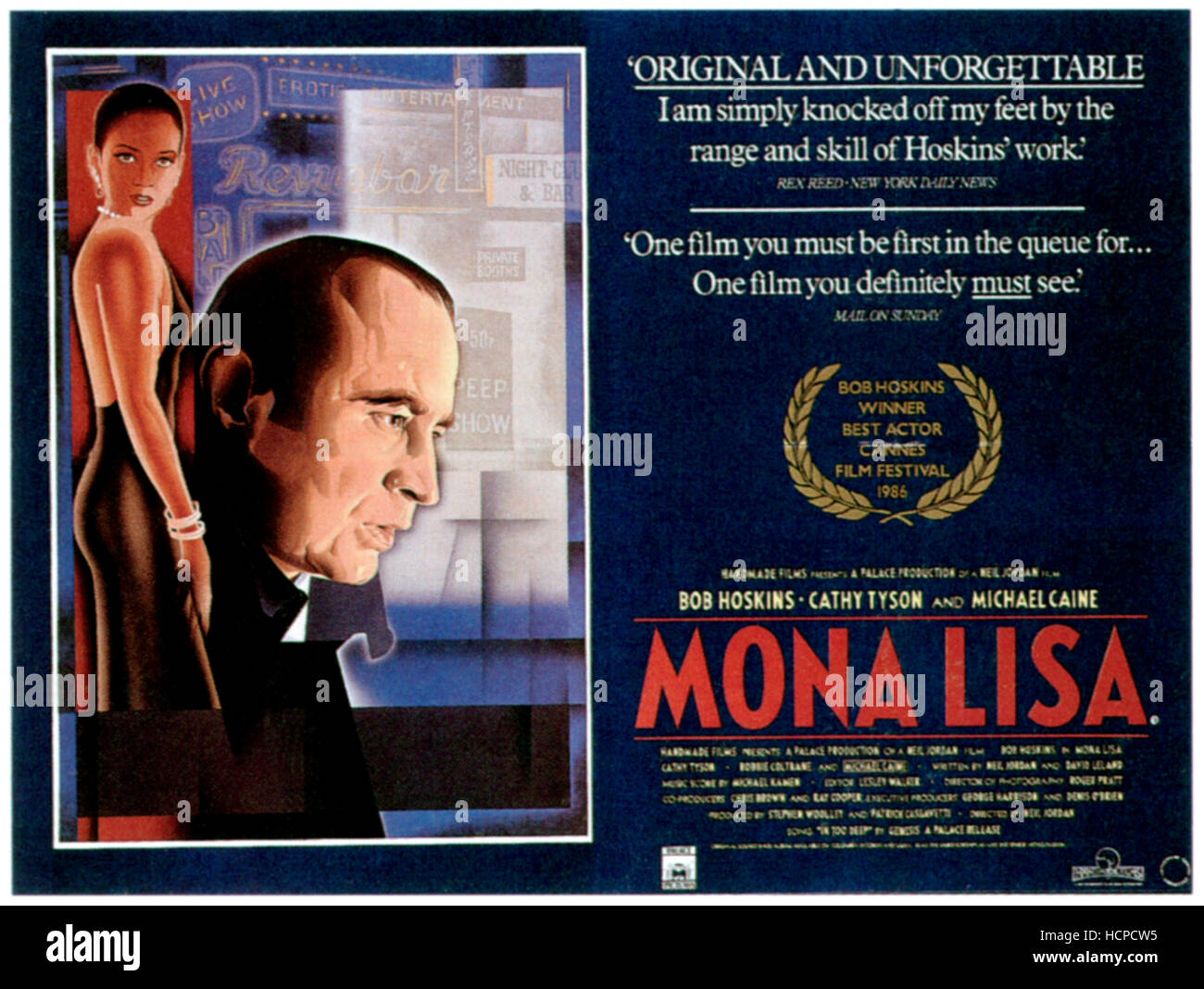 MONA LISA, from left: Cathy Tyson, Bob Hoskins, 1986, ©Island Pictures ...