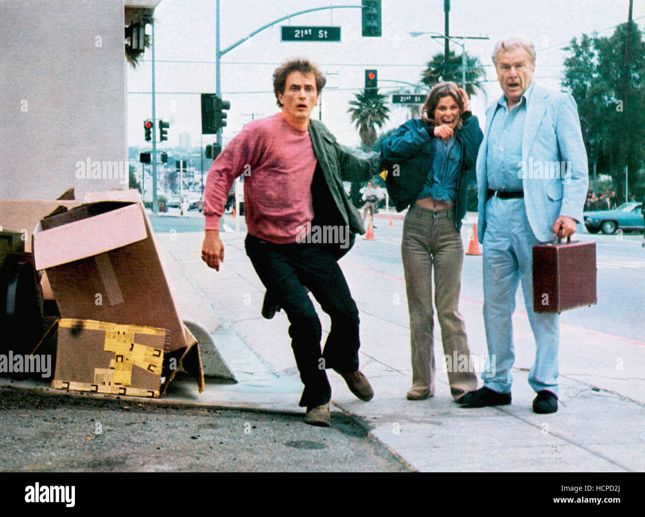 MOVING VIOLATION, from left: Stephen McHattie, Eddie Albert, Kay Lenz ...