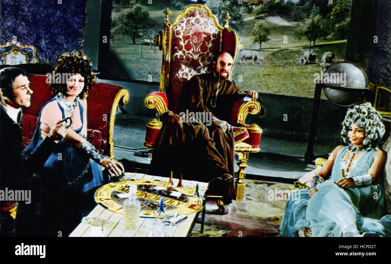 MOON ZERO TWO, Amber Dean Smith (second from left), Warren Mitchell (on ...