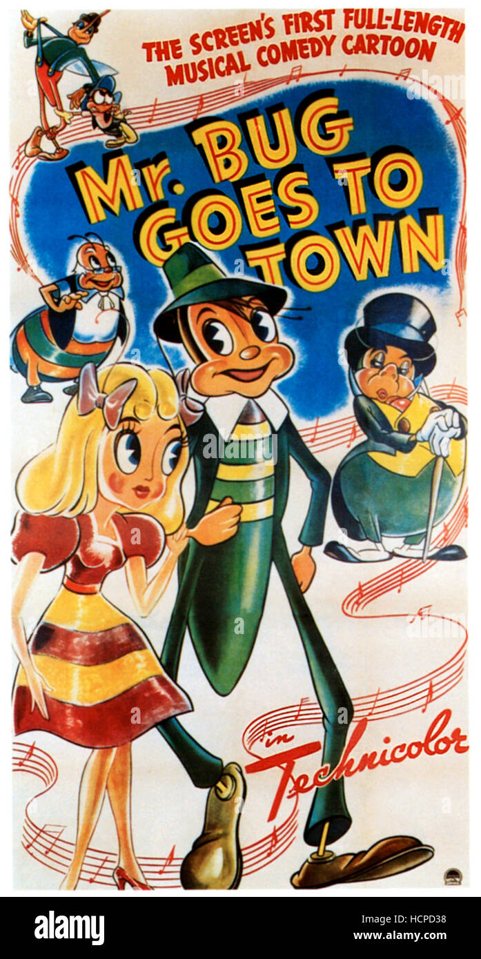 MR. BUG GOES TO TOWN, poster art, 1941 Stock Photo - Alamy