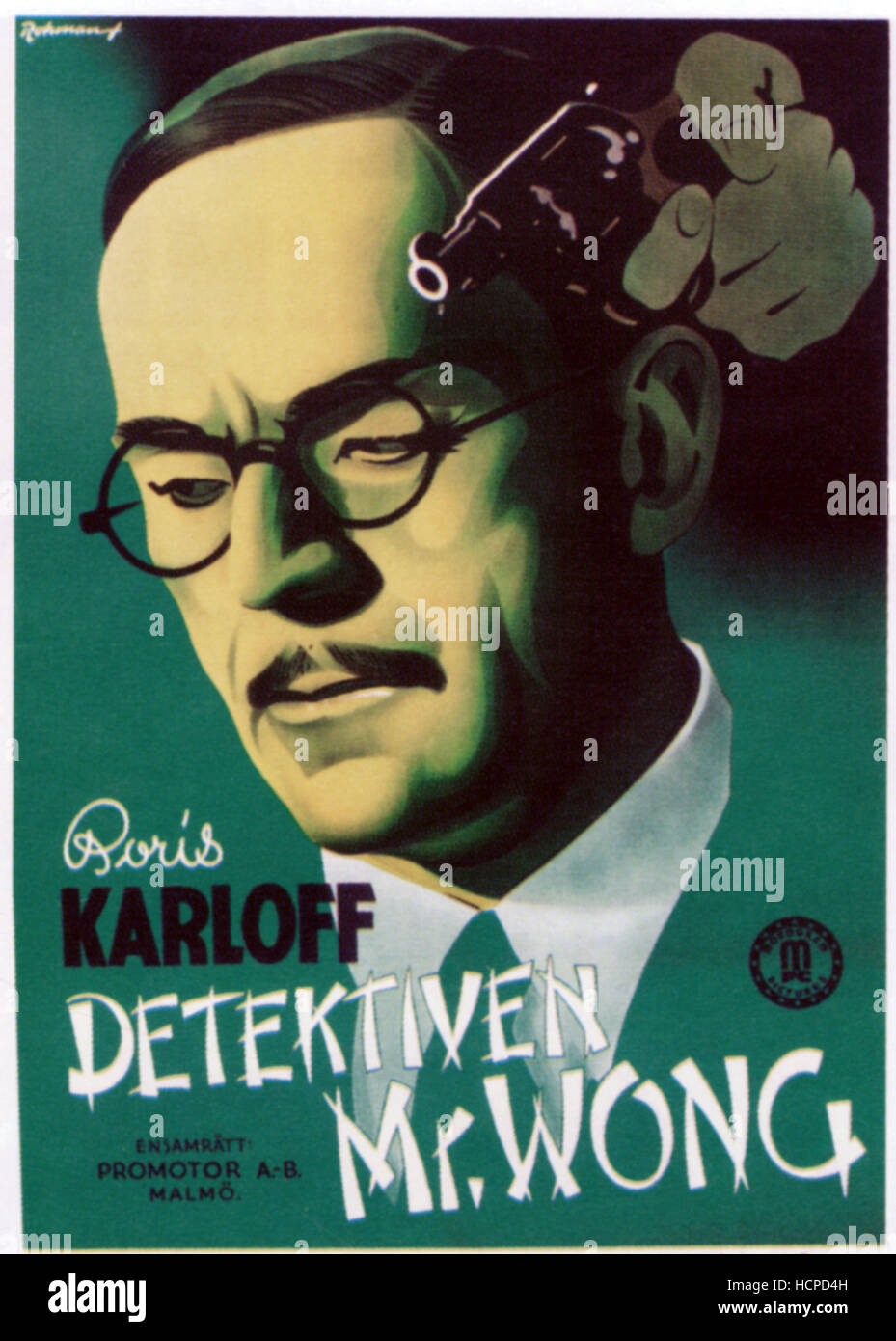 MR. WONG, DETECTIVE (aka DETEKTIVEN MR WONG), Boris Karloff on Swedish ...