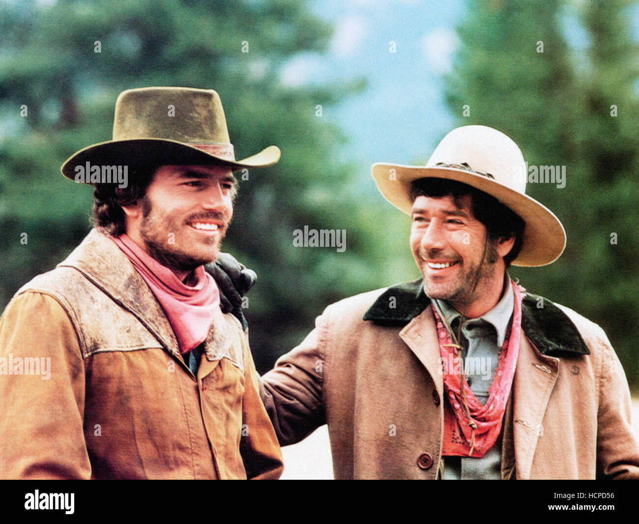 MUSTANG COUNTRY, from left: Patrick Wayne, Robert Fuller, 1976 Stock ...