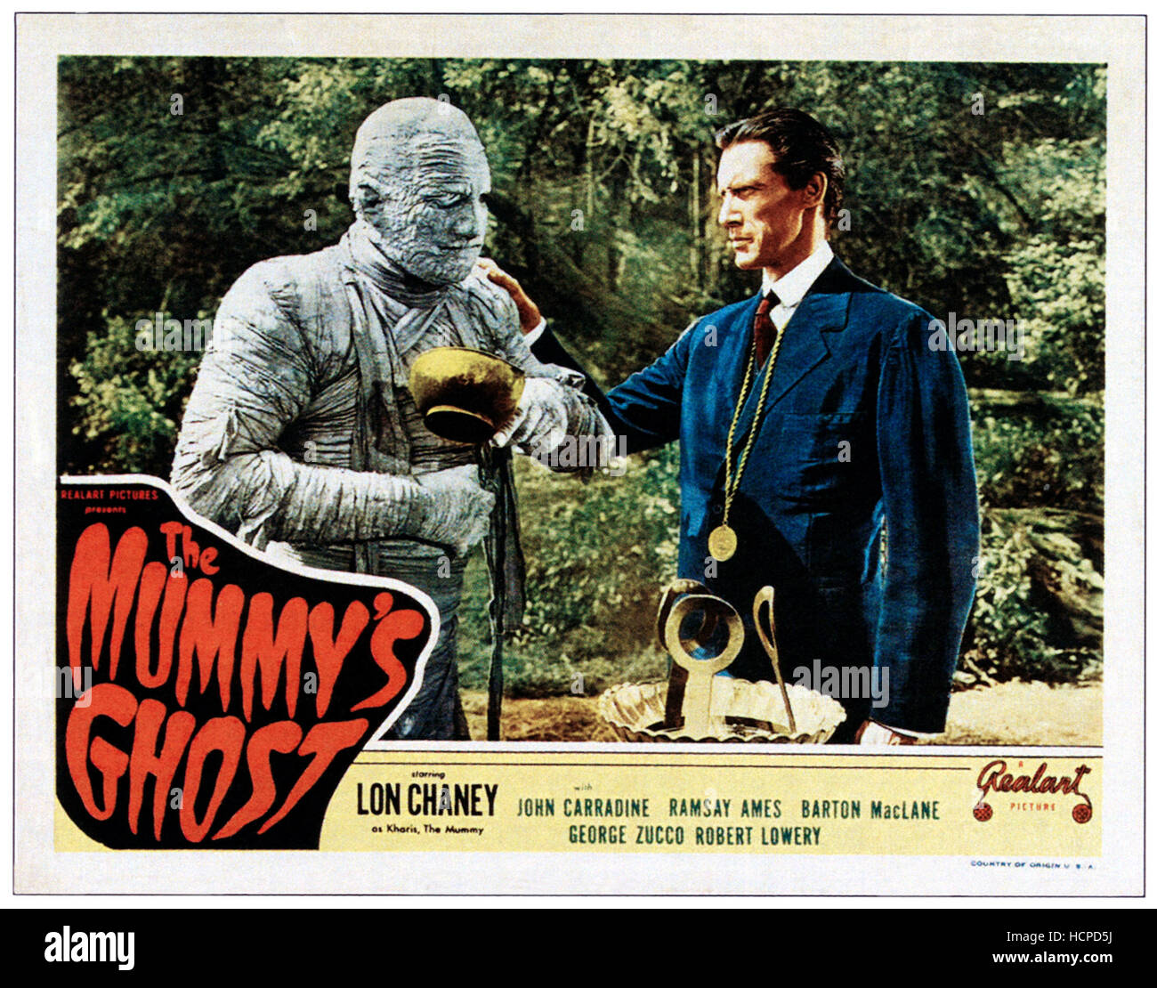 THE MUMMY'S GHOST, from left: Lon Chaney Jr., John Carradine on 1951 ...