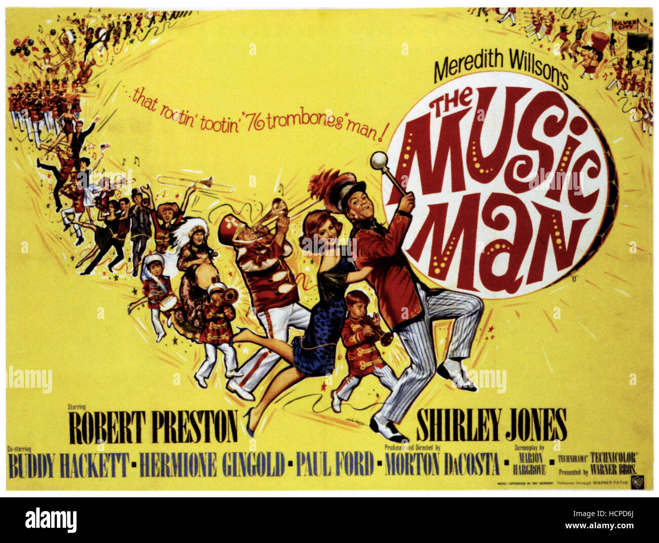 THE MUSIC MAN, from left: Hermione Gingold, Buddy Hackett, Shirley ...