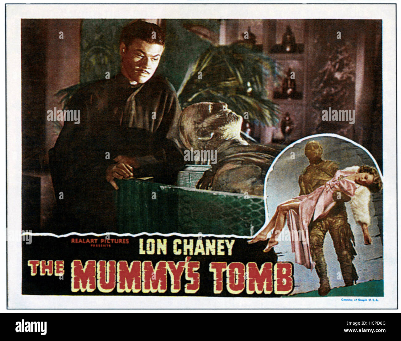 THE MUMMY'S TOMB, from left: Turhan Bey, Lon Chaney Jr., Elyse Knox ...