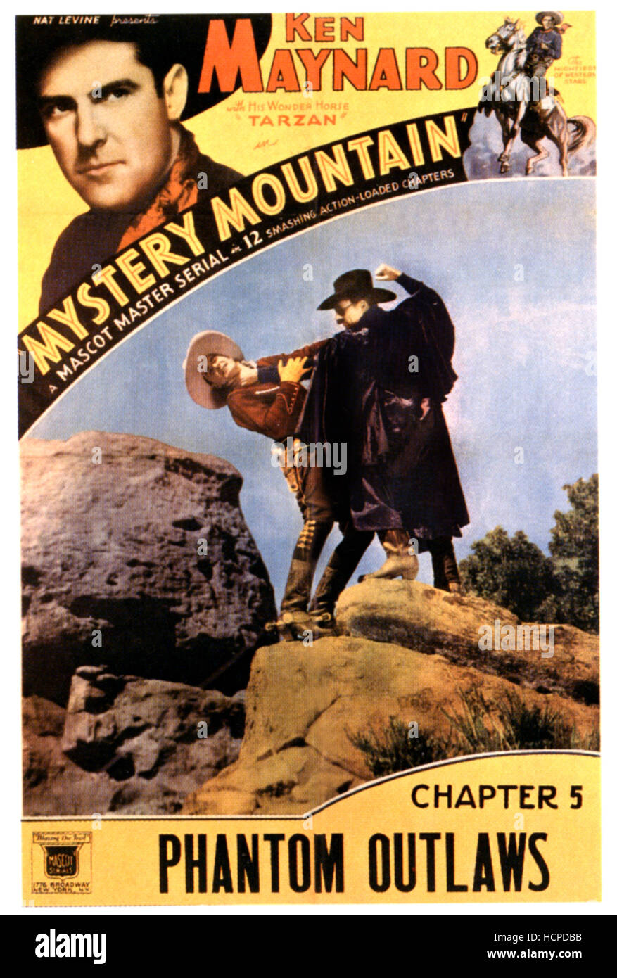 MYSTERY MOUNTAIN, Ken Maynard (l.), Chapter 5: 'Phantom Outlaws', 1934 ...